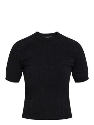 Balmain Crew Neck Top - Black
