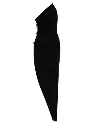 Rick Owens Strappy Asymmetrical Dress - Black