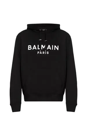 Balmain Hooded Logo Sweatshirt - Black
