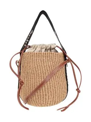 Chloé Woody Small Bucket Shoulder Bag - Beige