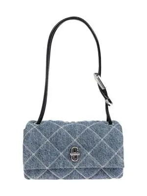 Marc Jacobs Quilted Shoulder Bag With Logo Clasp - Blue
