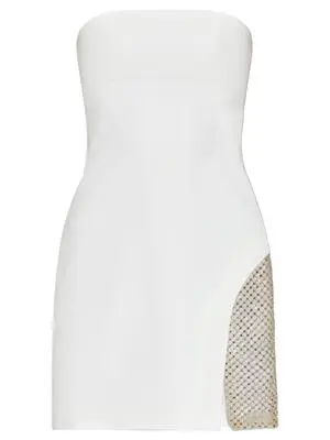 Attico Strapless Mini Dress - White