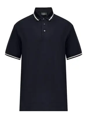 Emporio Armani Polo With Logo - Navy Blue