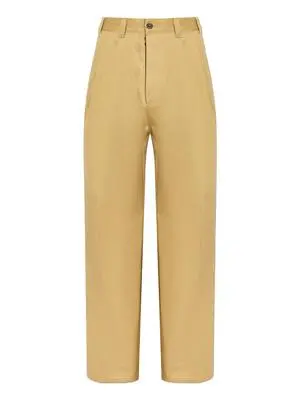 MAISON MARGIELA Creased Trousers - Beige