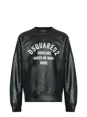 Dsquared2 Logo Cotton Sweatshirt - Black
