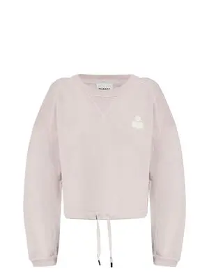 MARANT ETOILE Margo Cropped Sweatshirt - Pink