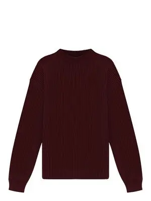 JIL SANDER Wool Sweater - Burgundy