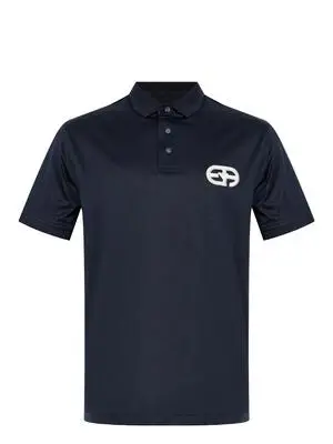 Emporio Armani Polo With Logo - Navy Blue