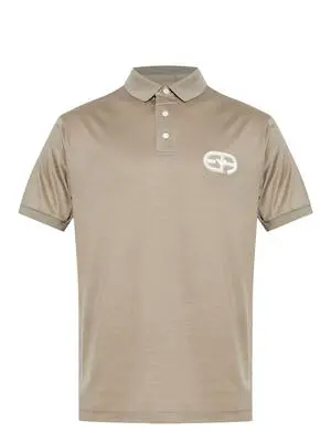 Emporio Armani Polo With Logo - Beige