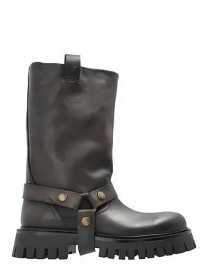 GOLDEN GOOSE Kurt Chunky Ankle Boots - Brown
