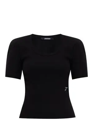 Jacquemus Shoulder Pad Top - Black