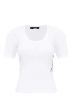 Jacquemus Shoulder Pad Top - White