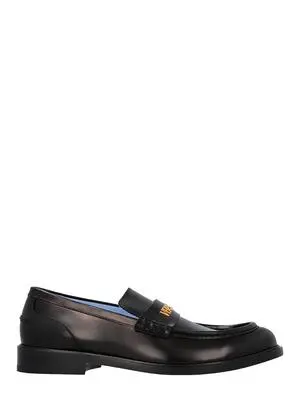 Versace Leather Loafers - Black