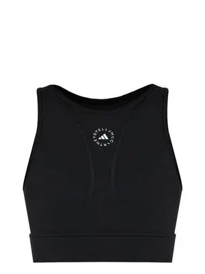 Adidas By Stella McCartney Sports Bra With Logo - Black