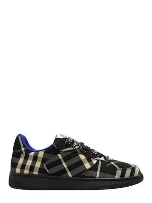 Burberry Terrace Check Low-top Sneakers - Black
