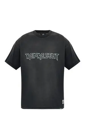 REPRESENT T-shirt With Logo - Grey