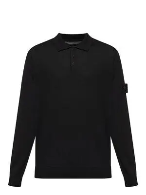 Stone Island Ghost Capsule Virgin Wool Sweater - Black