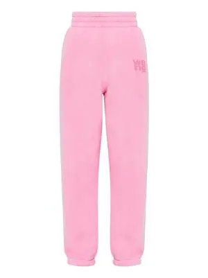 Alexander Wang Sweatpants With Embroidered Logo - Pink