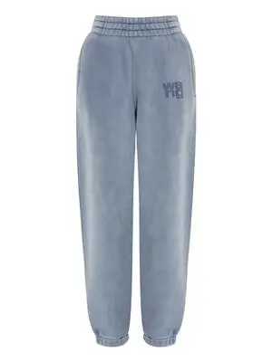 Alexander Wang Logo Sweatpants Blue