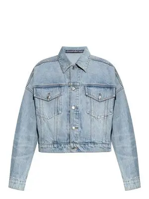 Alexander Wang Loose-fit Denim Jacket - Light Blue