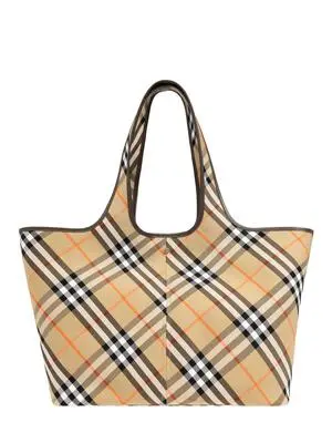 Burberry Cotton Tote Bag - Beige