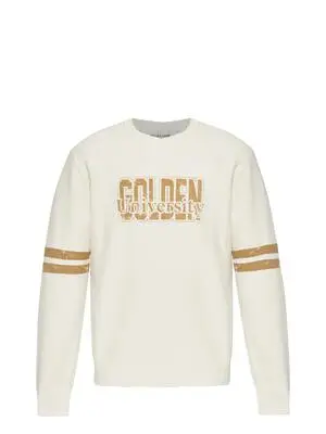 GOLDEN GOOSE Logo Sweatshirt - Cream