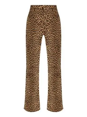 Zadig&Voltaire Evy Leopard Print Trousers - Brown