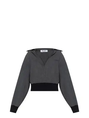 Attico Collared Sweatshirt - Grey