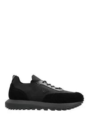 Emporio Armani Logo Sneakers - Black