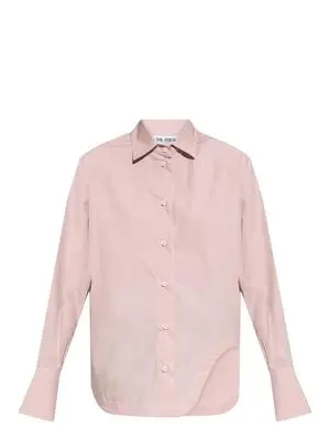 Attico Cotton Shirt With Asymmetric Hem - Pink