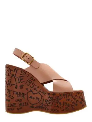 CHLOÉ MAXIME WEDGE SANDALS