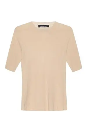 Fabiana Filippi Wool, Silk, And Cashmere Top - Cream