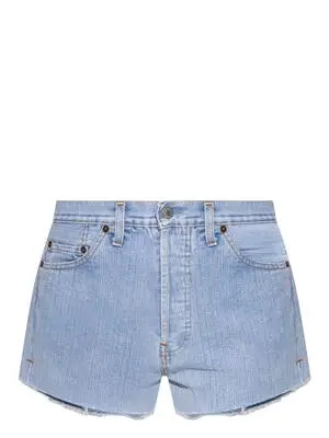 RE/DONE X Levi's High-waist Denim Shorts - Blue
