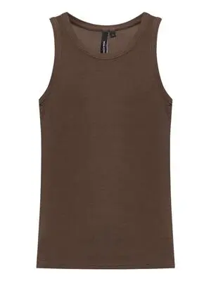 ENTIRE STUDIOS Ribbed Knit Top Brown