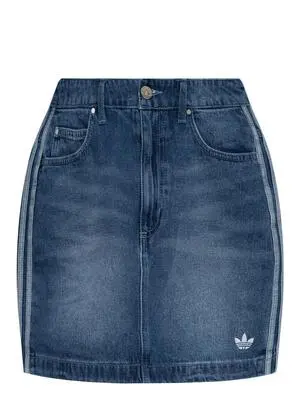 Adidas Originals By Alexander Wang Denim Mini Skirt - Navy Blue