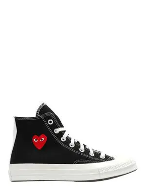 Play Comme Des Garcon X Converse Chuck Taylor All Star High-top Sneakers - Black