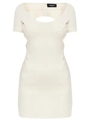 Dsquared2 Sleeveless Mini Dress - White