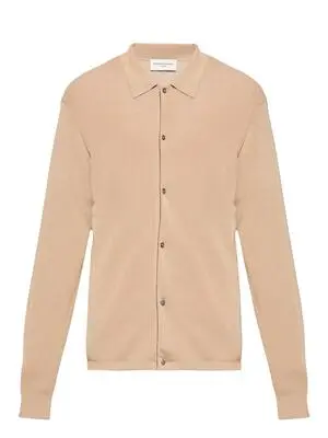 Officine Générale Brent' Collar Cardigan - Beige