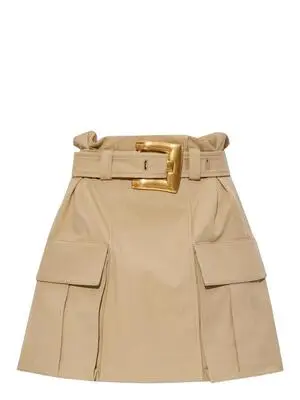 Balmain Cargo Skirt - Beige