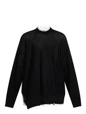 Balenciaga Vintage-effect Sweater - Black