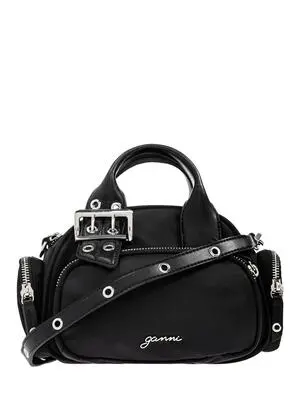 GANNI Polochon Mini Handbag - Black