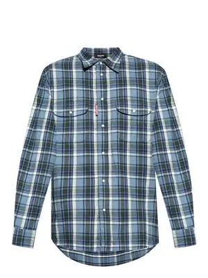 Dsquared2 Checked Shirt - Blue