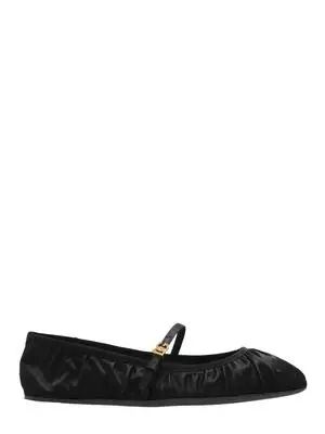 Dolce & Gabbana Satin Ballet Flats - Black