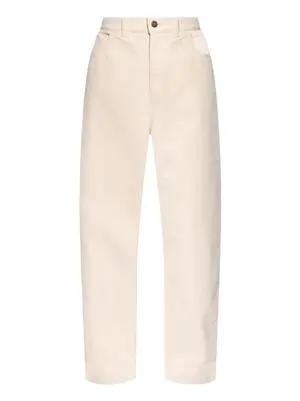Moncler Tapered Leg Trousers - Cream