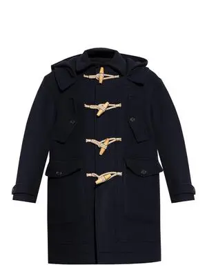 Dsquared2 Wool Duffle Coat - Navy Blue