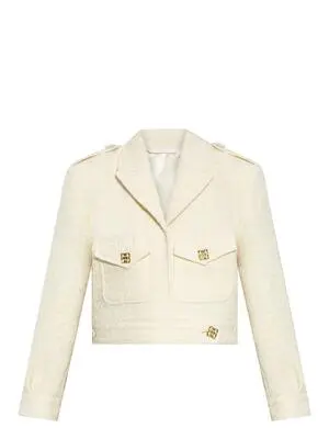 Givenchy Wool Boucle Blazer - Cream