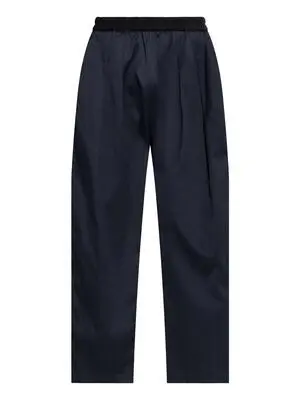 MAISON MARGIELA Pleated Wide-leg Trousers - Navy Blue