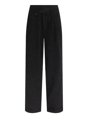 R13 R13 Wool-Trimmed Straight Leg Trousers
