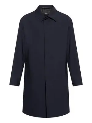 Theory Wool Coat - Navy Blue