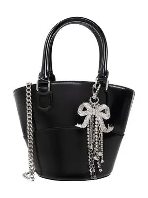 SELF-PORTRAIT Handbag With Bow Detail And Chain Strap